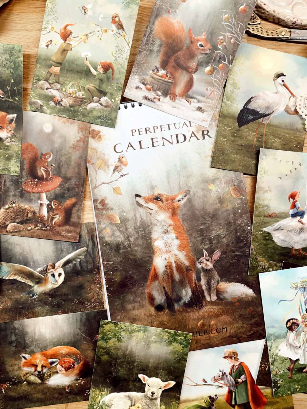 Calendar & 45 Postcards - Iris Esther